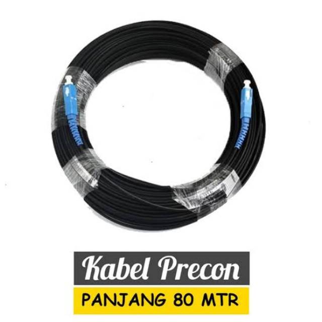 Fiber Optic Drop Core Cable/Precon FO 80 mtr Fabricated Cable | Shopee ...