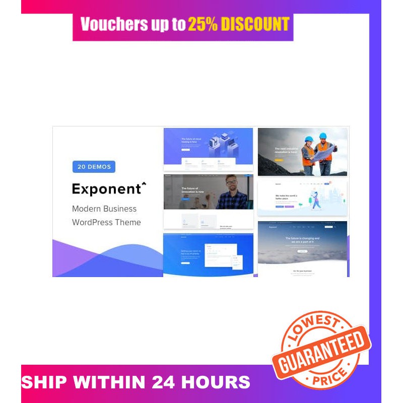 [LIMITED EDITION] Exponent - Modern Multi-purpose Business Wordpress Theme | Shopee Malaysia