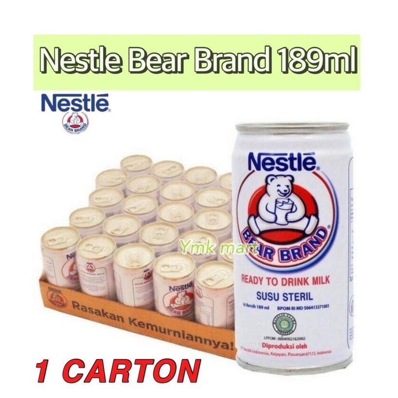 Nestle Bear Brand 189ml x 30cans 1 CARTON Susu Beruang new stock ...
