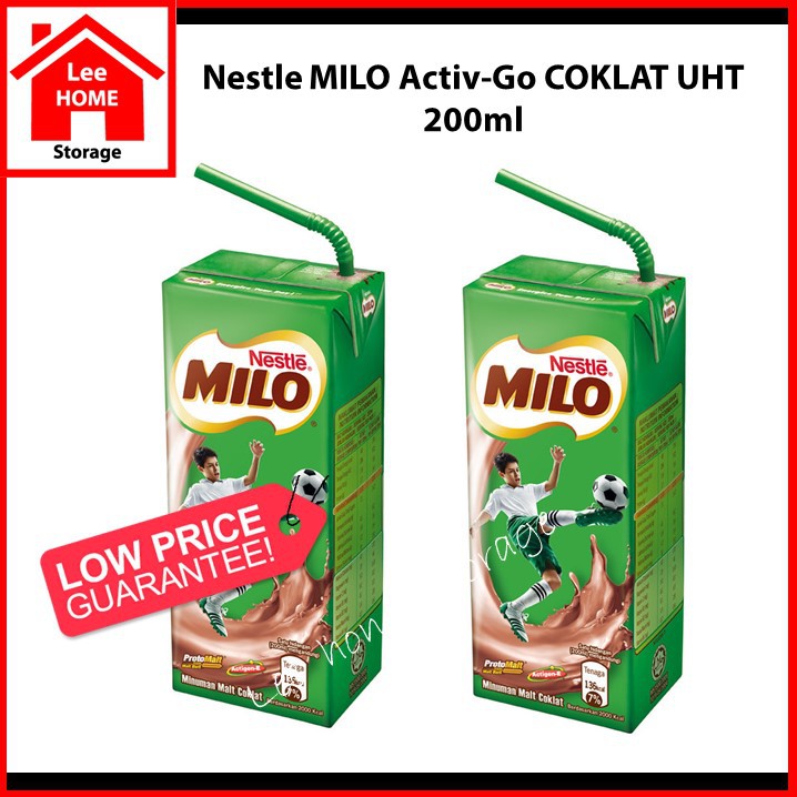Nestle MILO Activ-Go UHT 200ml / 200ml X 6packs~Ready Stock | Shopee ...