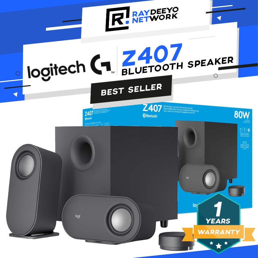 Logitech Z407 Bluetooth Speakers with Subwoofer [Wireless control/Micro ...
