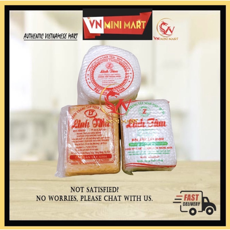 Linh Tam Super Thin Rice Paper 500g - Bánh Tráng Linh Tâm Siêu Mỏng ...