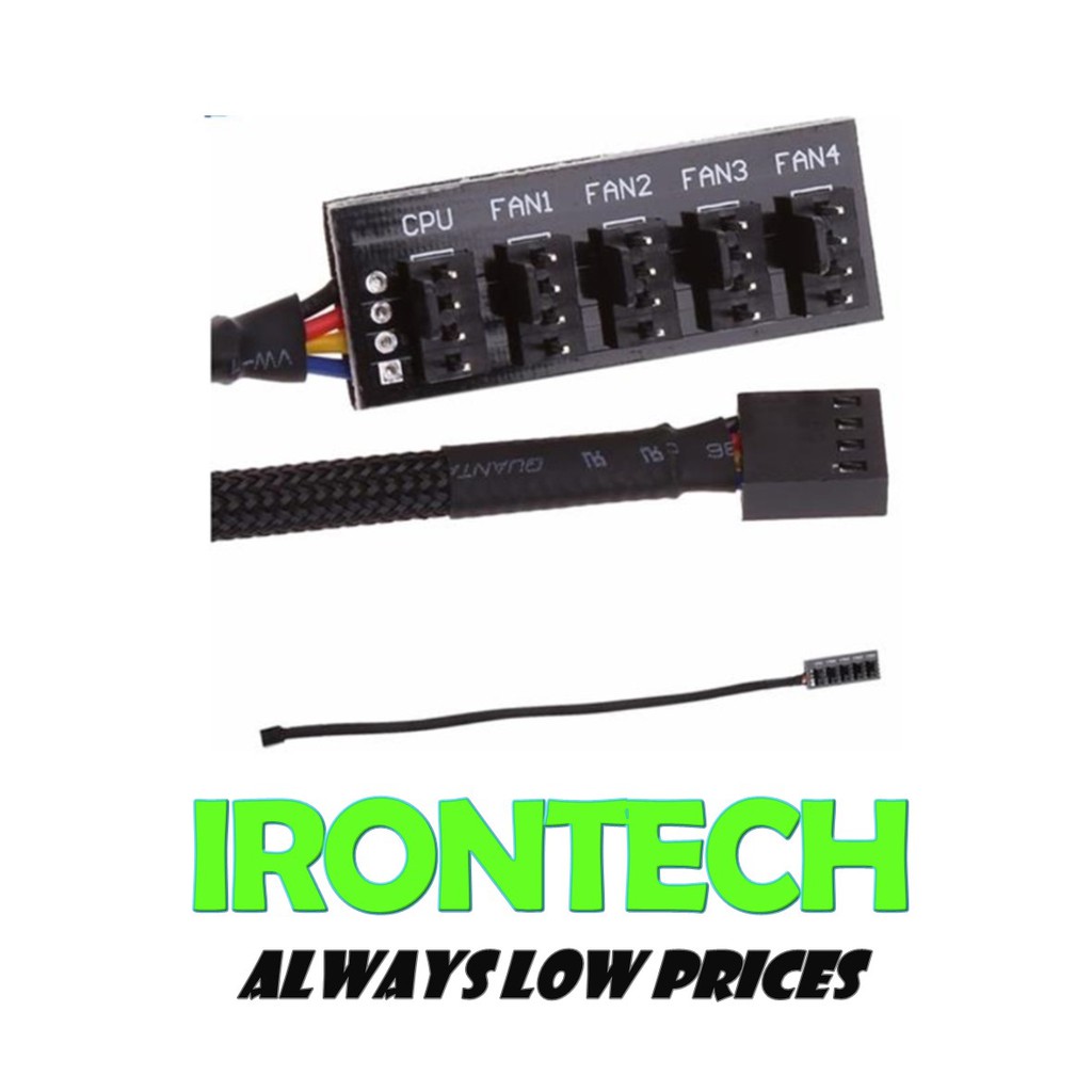 1 To 5 4-Pin Molex TX4 PWM CPU Cooling Cooler Fan Splitter Cable | Shopee Malaysia