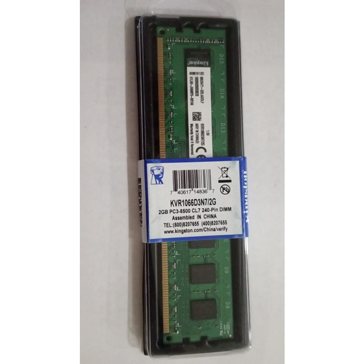 RAM PC DDR3 2GB - KINGSTON (KVR1066D3N7/2G) | Shopee Malaysia