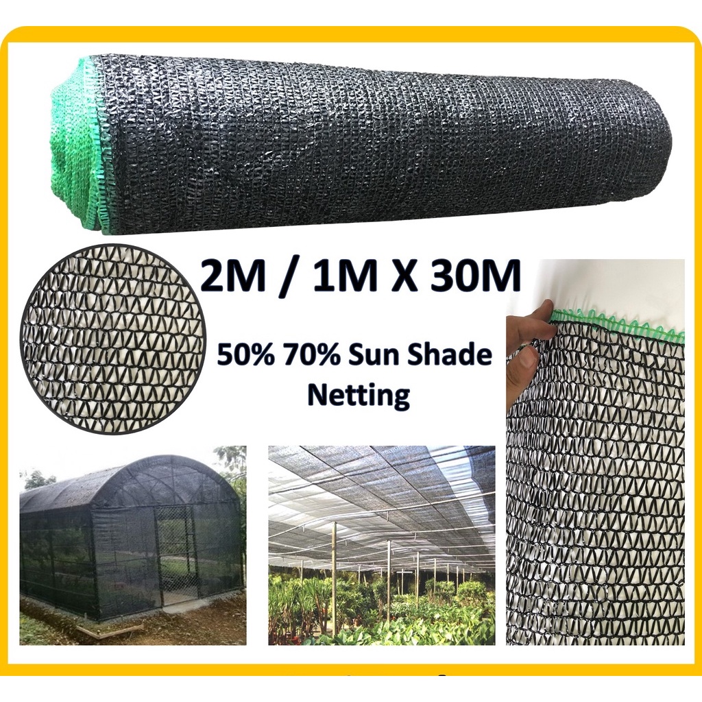 Jaring Hitam Kebun Net Hitam Kebun 1M/2M x 30M 50% 70% Jaring Hitam ...