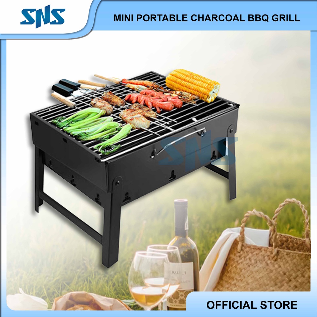 SNS Portable Folding Charcoal BBQ Grill bbq801 | Shopee Malaysia