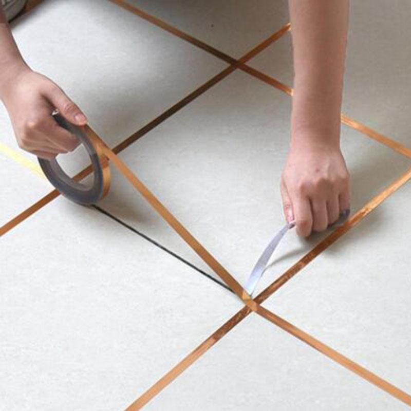 50m Floor Tile Gap Sticker Seam Line Tile Self-adhesion Home Waterproof ...