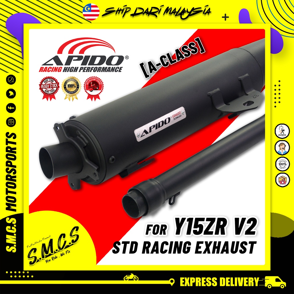 Apido Y15ZR V2 Ekzos Racing Exhaust Pipe STD RACING EX [𝟭𝟬𝟬% 𝗢𝗿𝗶𝗴𝗶𝗻𝗮𝗹 ...