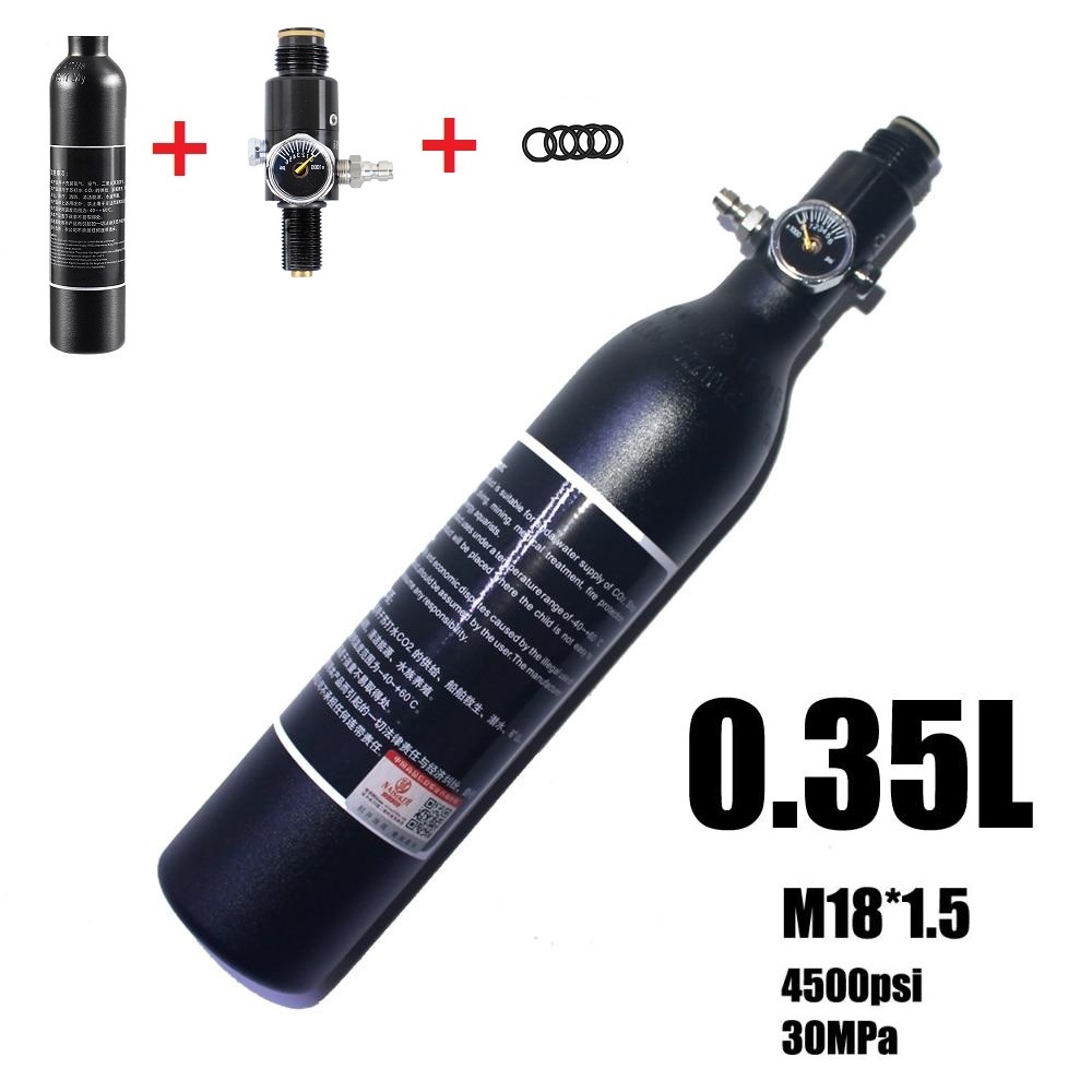 0.5L HPA Pcp Tank Bottle Regulator Valve Paintball PCP Tank Cylinder ...