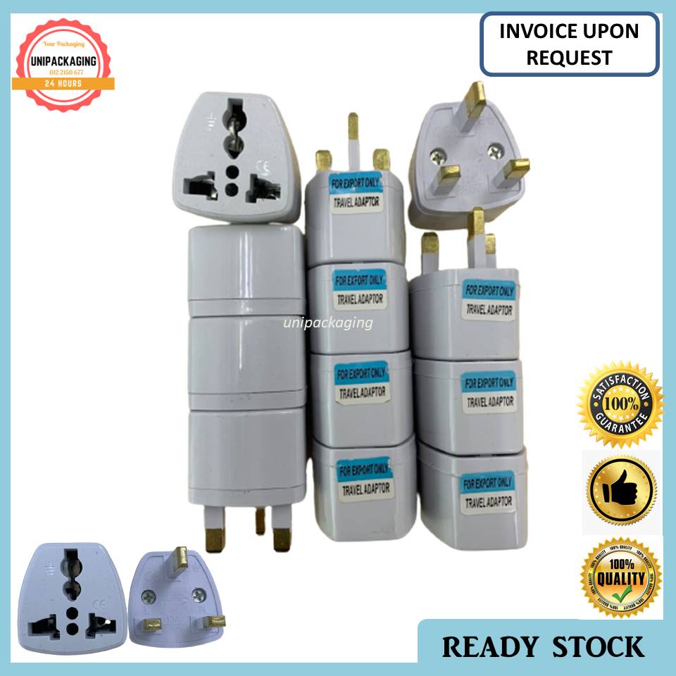 3-Pin Universal Adapter Plug Head UK 3 Pin Malaysia China Plug Socket ...