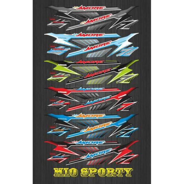 Stickers, Striping decal Variations And Lamination yamaha Mio sporty ...
