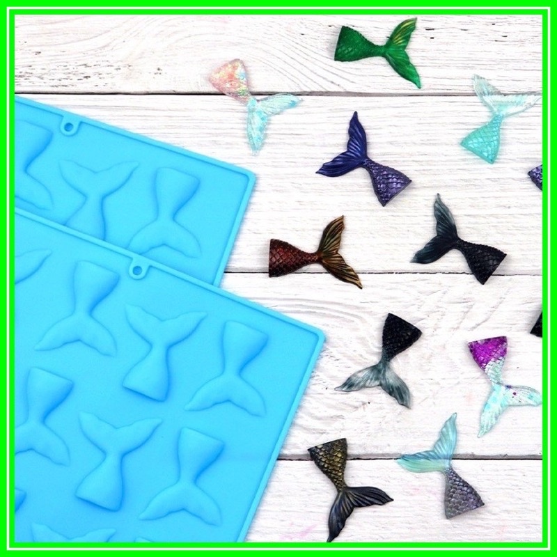 16 Cavity Mermaid Tail Silicone Chocolate Mold / Fondant Mould | Shopee ...