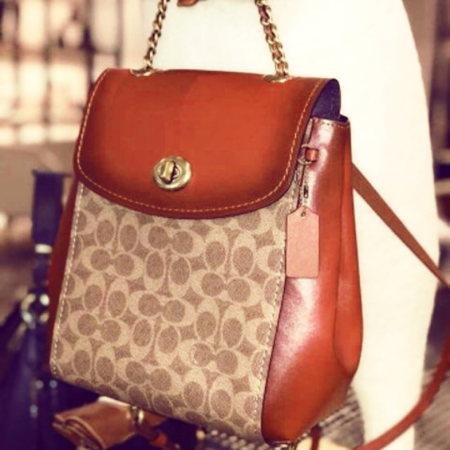Coach Parker Backpack in Signature Canvas (F38585) | Shopee Malaysia