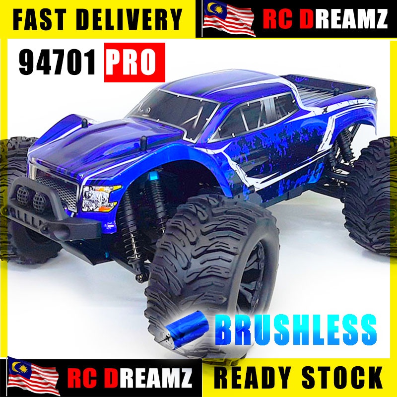 Hsp 1/10 Rc car monster truck 94701 PRO wolverine Brushless RTR 2.4G RC ...