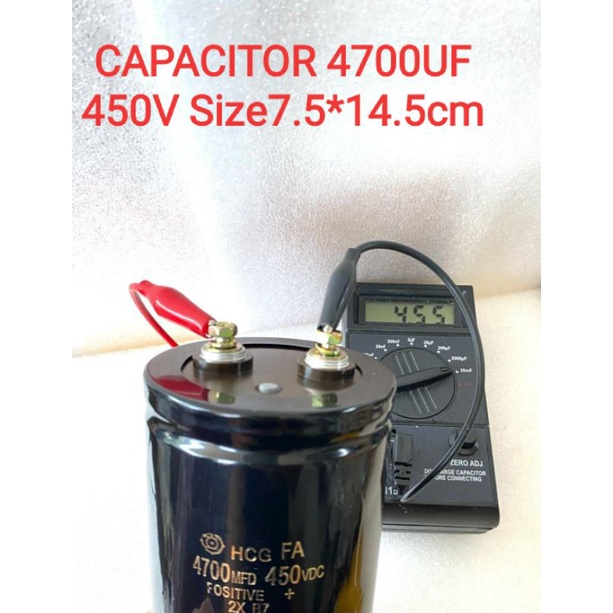 Capacitor 4700UF 450V Size 7.5 × 14.5CM Hitachi New Authentic ...