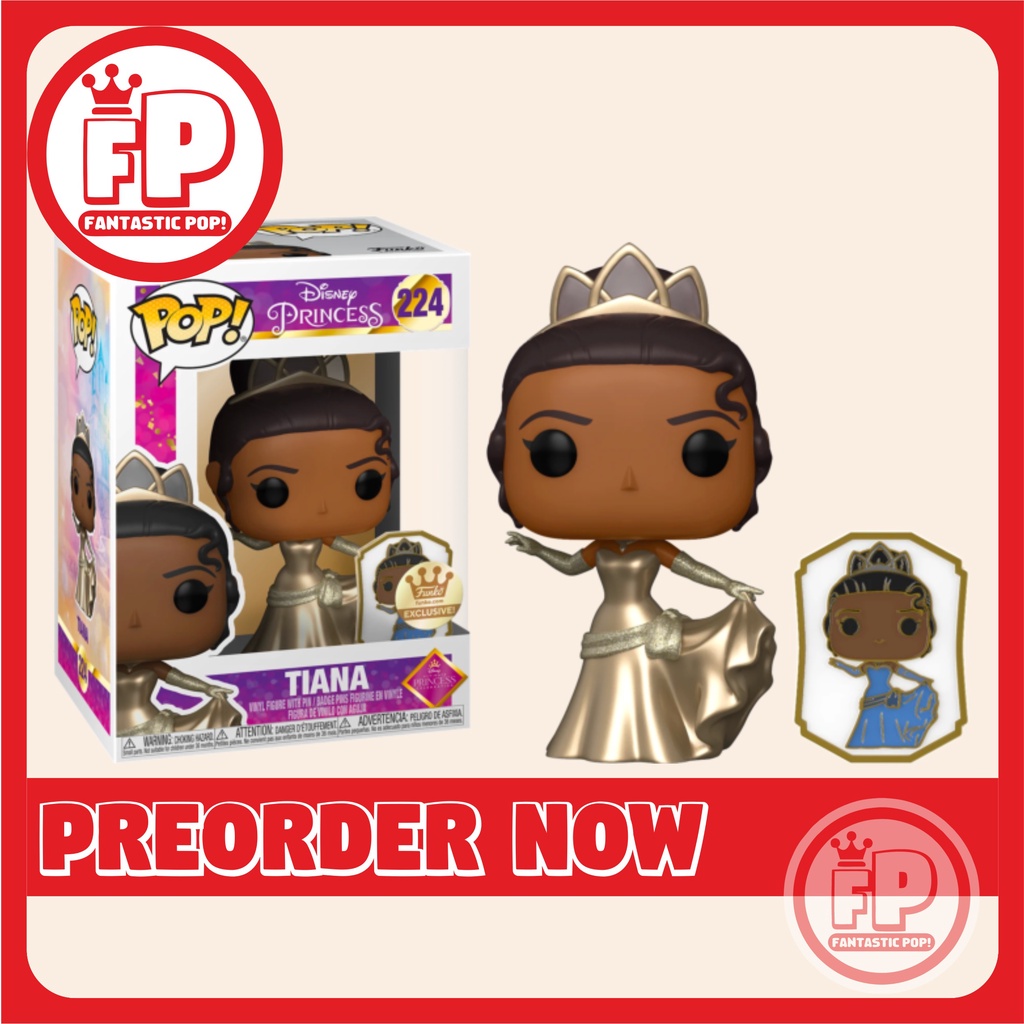 Funko POP : Disney Princess - Tiana with Pin (224) (Funko / Popcultcha ...