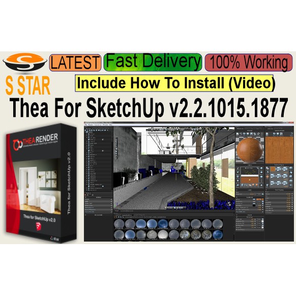 Thea For SketchUp v2.2.1015.1877 [LIFETIME & FULL WORKING] Full Version ...