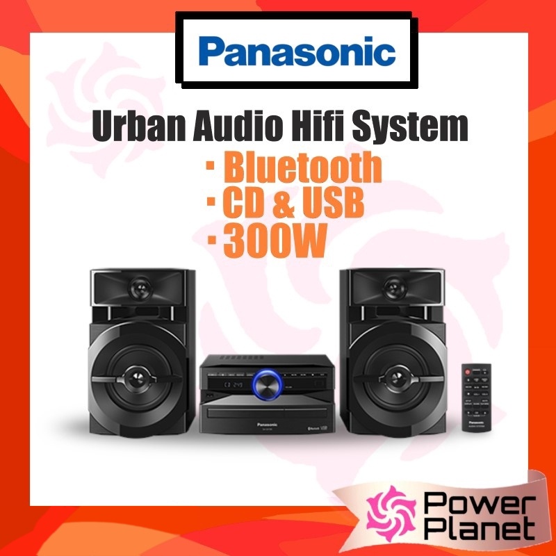300W Shelf Stereo Panasonic SC-UX100 Mini Hi-Fi System – 300W Bluetooth ...