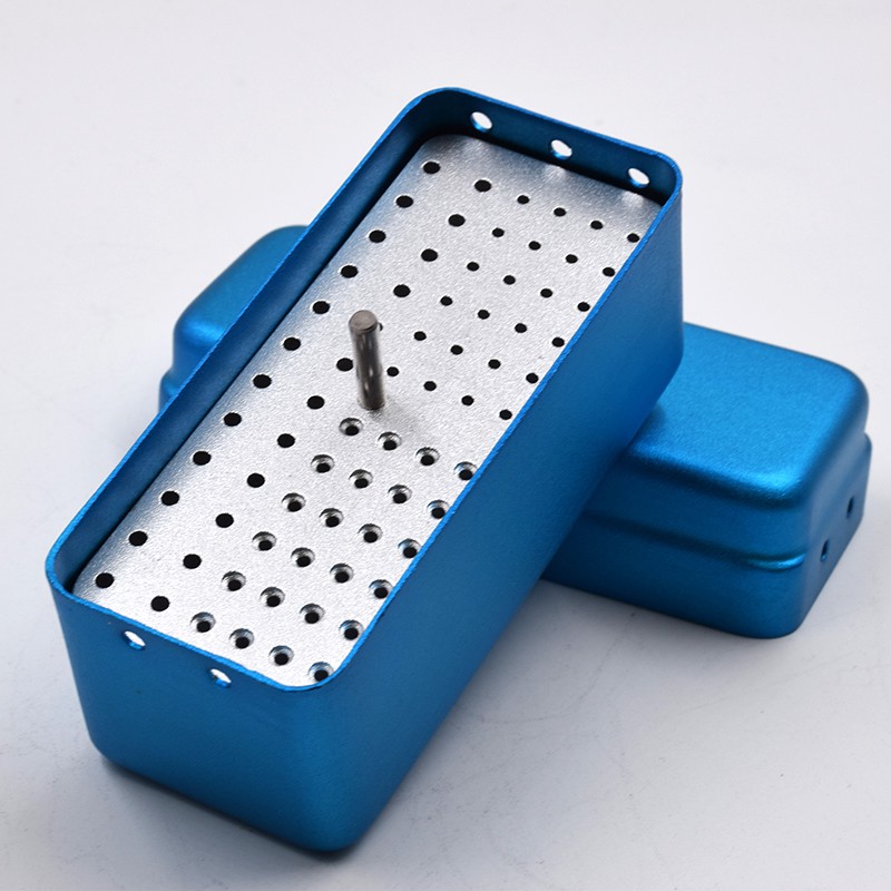 72 Holes Autoclave Sterilizer Case Dental Aluminium Endo Files Holder ...