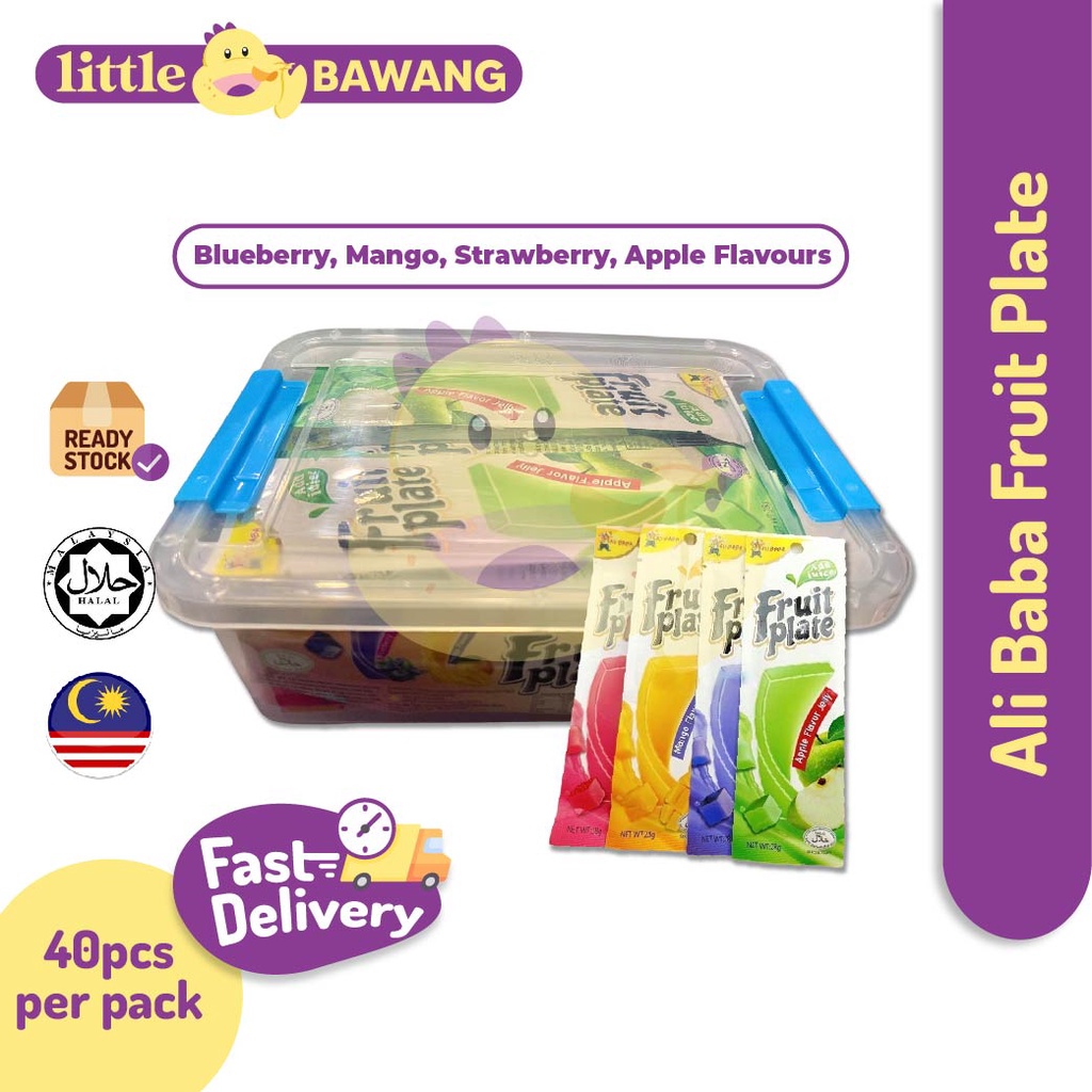 Ali Baba Alibaba Fruit Plate Fruit Flavour Mix Flavour Jelly White ...