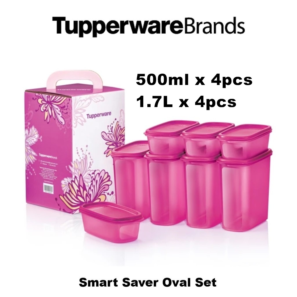 Tupperware Smart Saver Oval Set (8pcs) | Shopee Malaysia