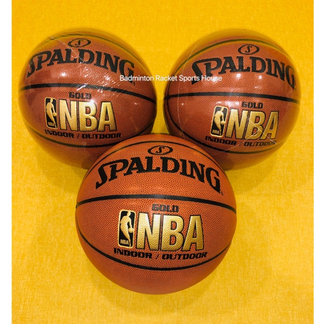 Spalding NBA Gold Official Size:7 Indoor/Outdoor Basketball | Shopee ...