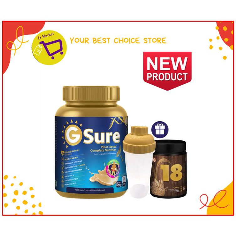 Good Morning G Sure 900g (FREE - V18 500g + Shaker) | Shopee Malaysia