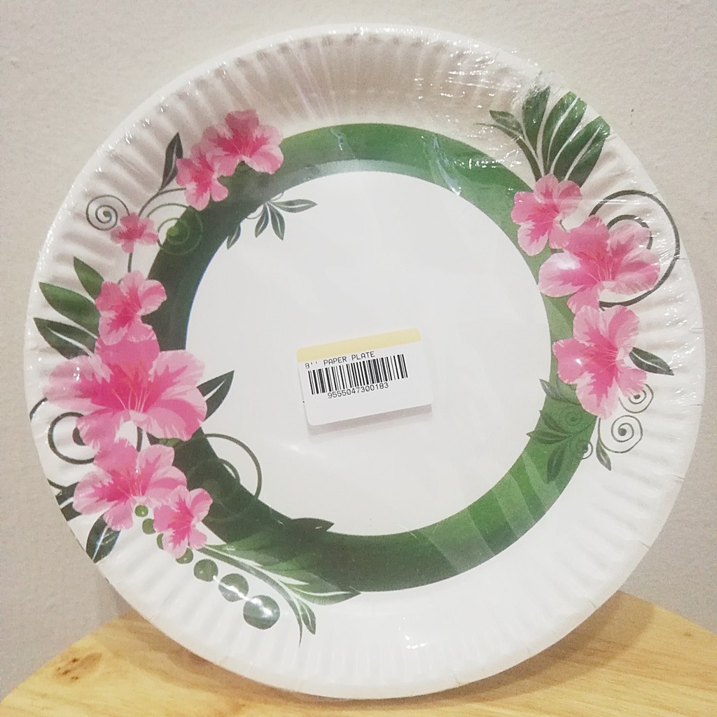 20 pcs Disposable Paper Plate Party Paper Plate Pinggan Kertas Pakai ...