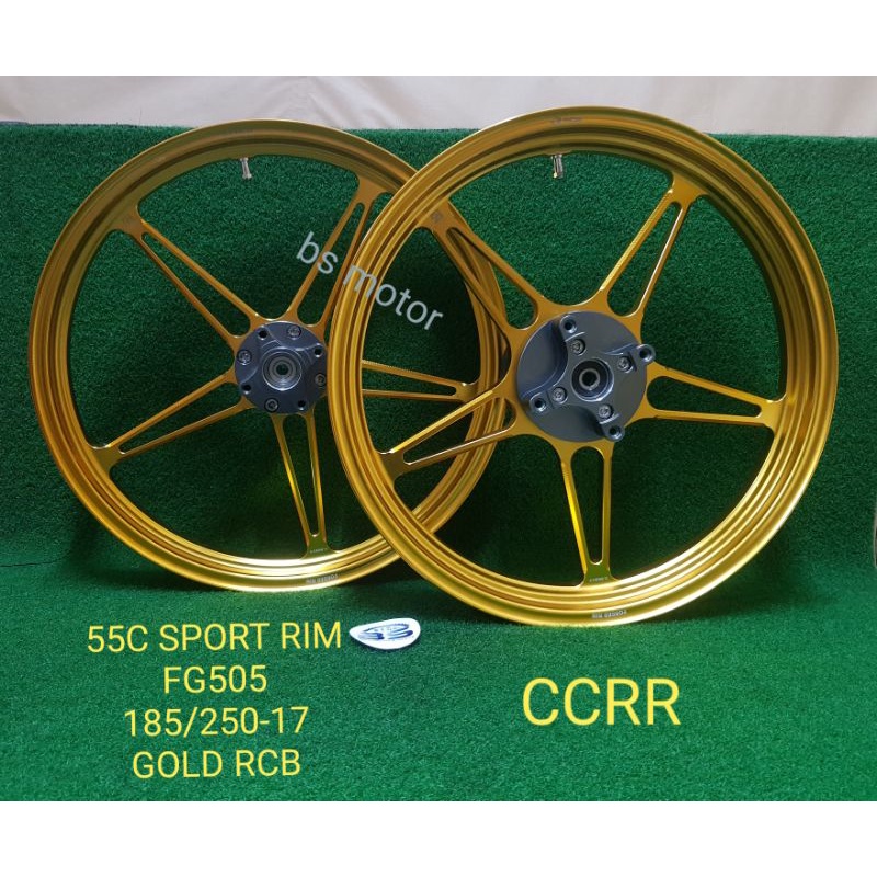 YAMAHA 55C SPORT RIM FG505 185/250-17 GOLD RCB | Shopee Malaysia