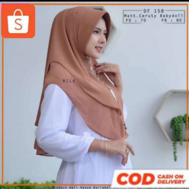 Mini khimar 2 layer baby doll | Shopee Malaysia