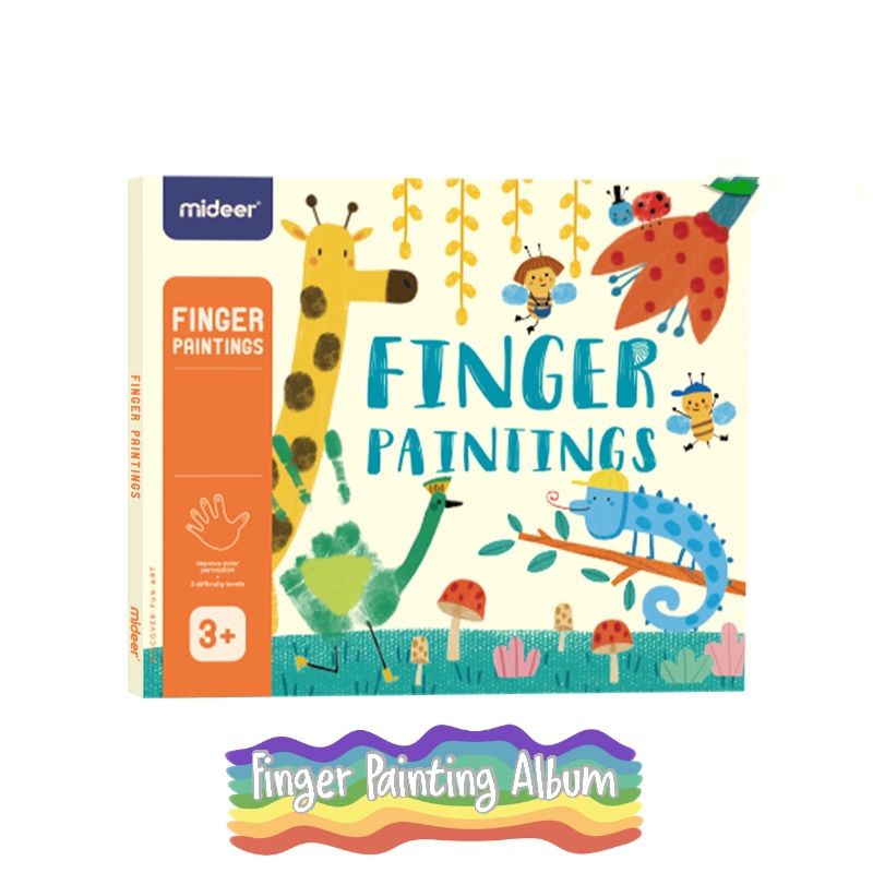 Finger Paintings Album Finger Colouring Book Art and Craft Family ...