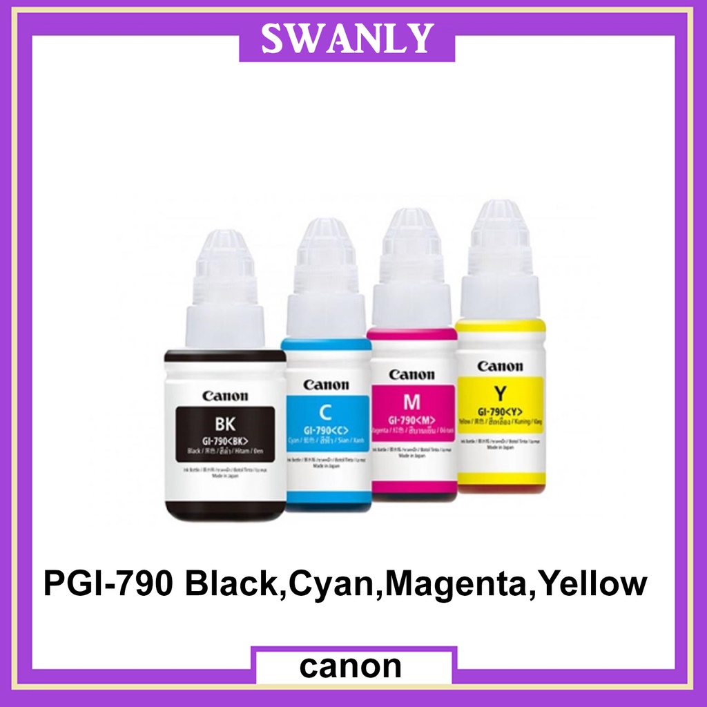Canon GI-790 ink (Black, Cyan, Magenta, Yellow) | Shopee Malaysia
