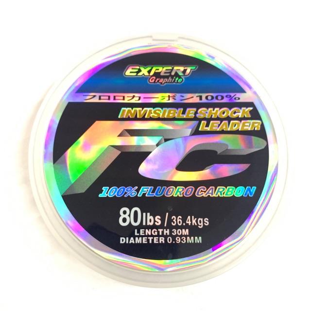Expert Graphite 100% Fluorocarbon Leader Line 30M FC Fluoro Carbon Shock Japan | Shopee Malaysia