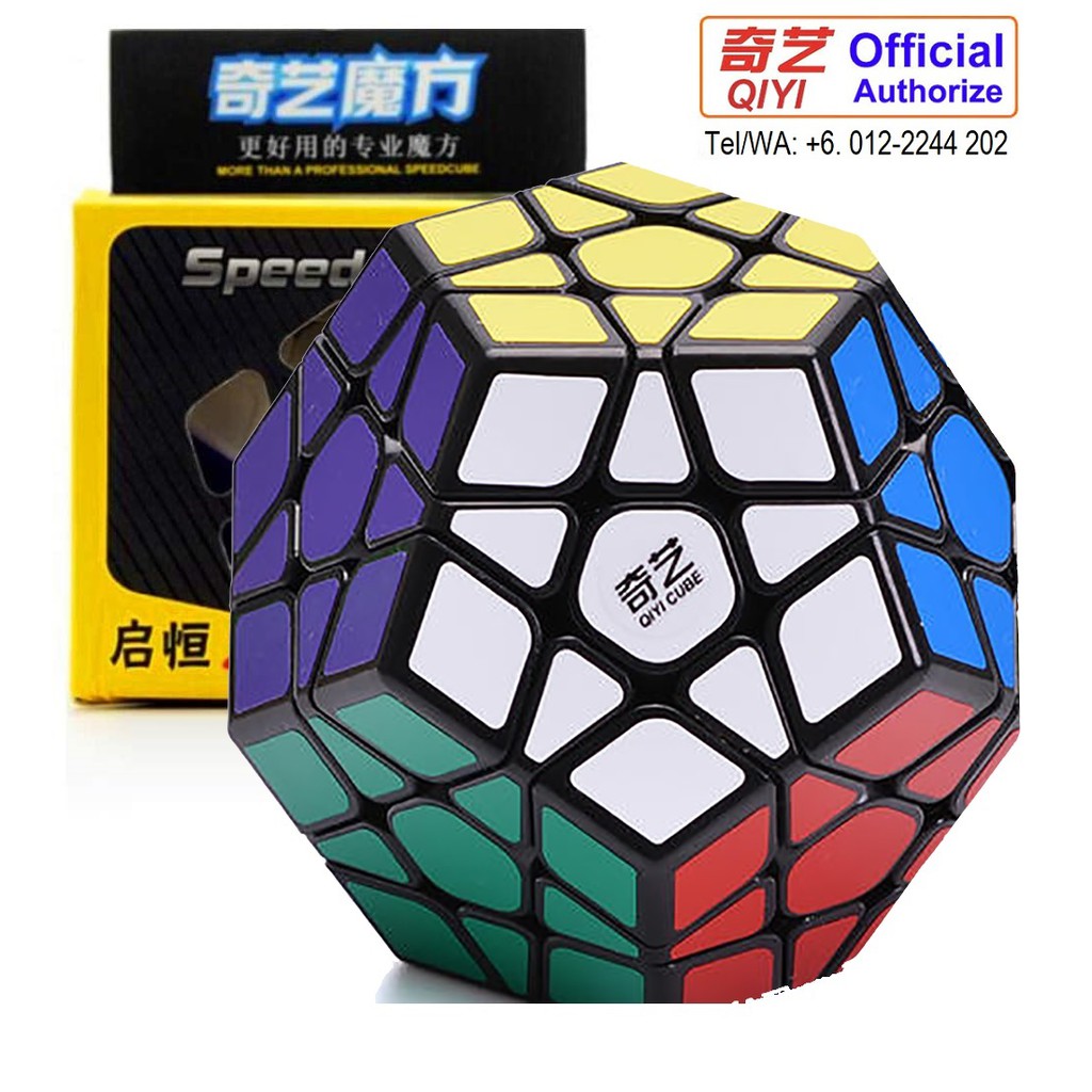 [KMY Ready Stock]QiYi Black with Sticker 2x2 3X3 4x4 5x5 6c6 7x7 ...