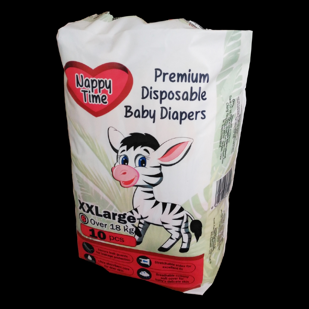 Nappy Time Baby Diapers Mini Pack XXLarge (10 pcs) | Shopee Malaysia