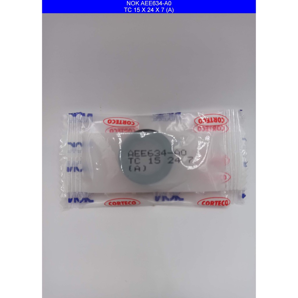 NOK Oil Seal - TC 15x24x7 NBR ( 15 x 24 x 7 ) Corteco / Japan / AEE634A ...