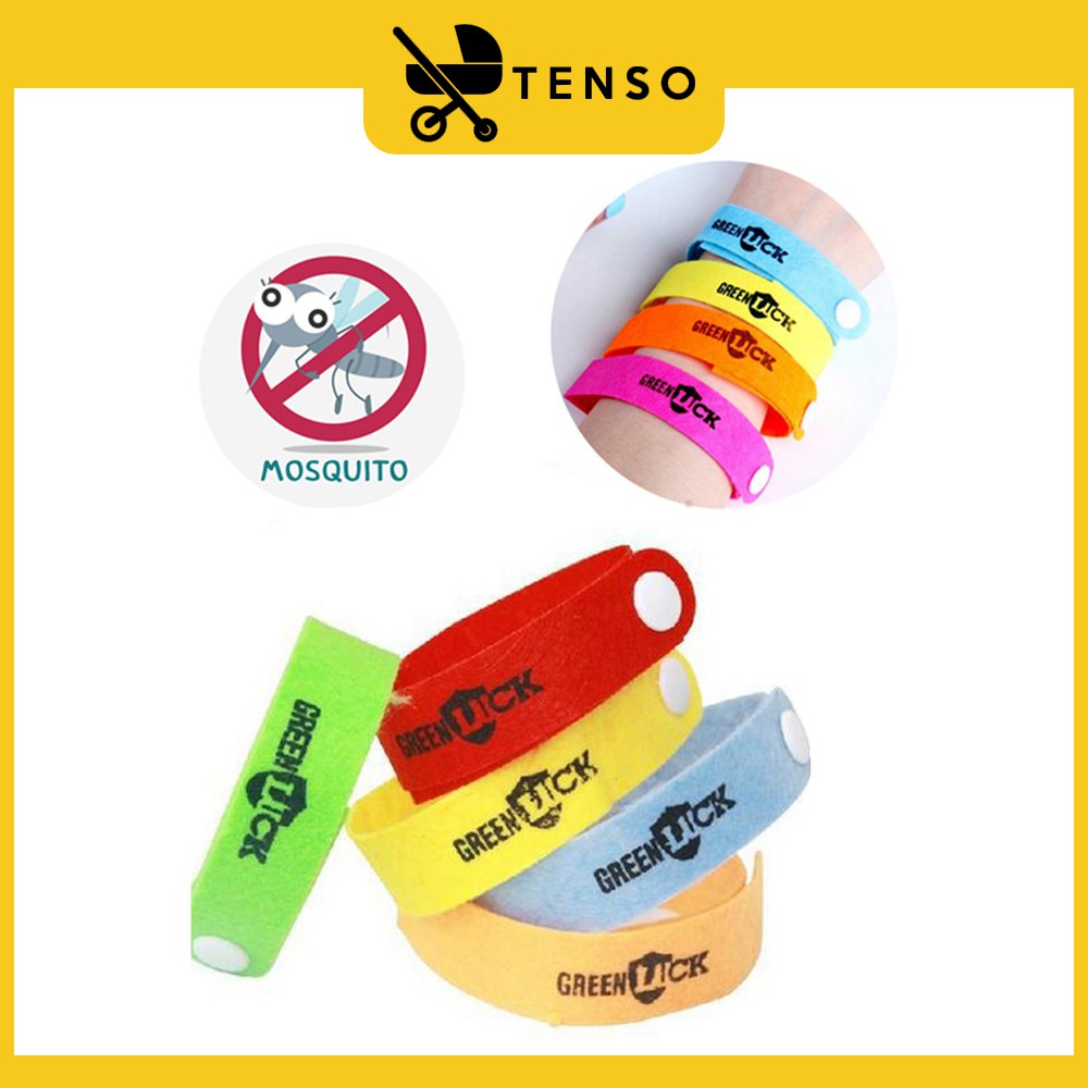 Tenso Green Luck Mosquito Insect Repellent Wrist Band (Random Colour ...