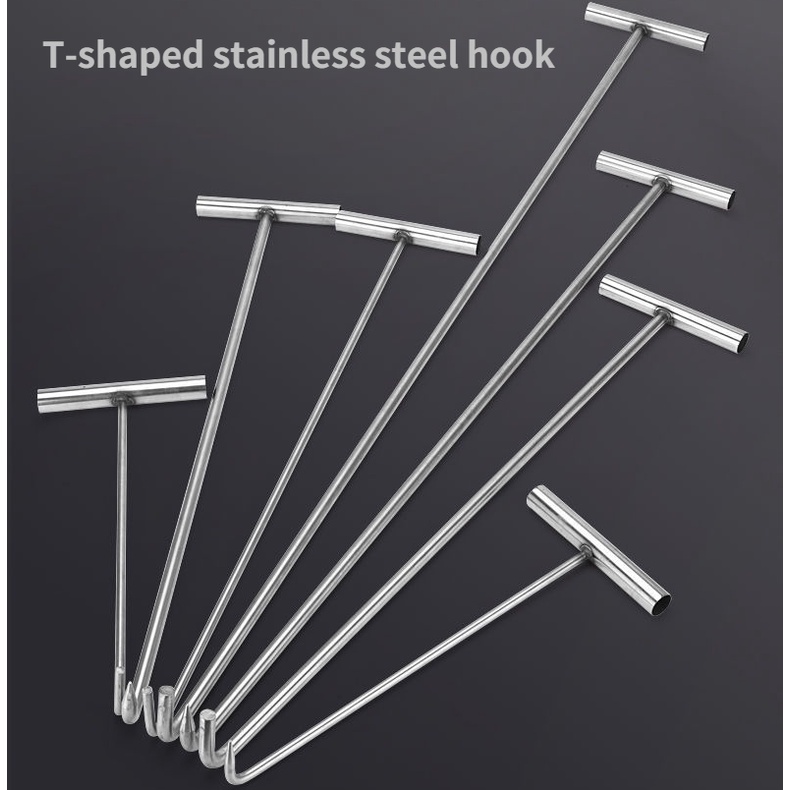 Stainless Steel Hook Manhole Cover Hook Open Tap Water Sewer Cement ...