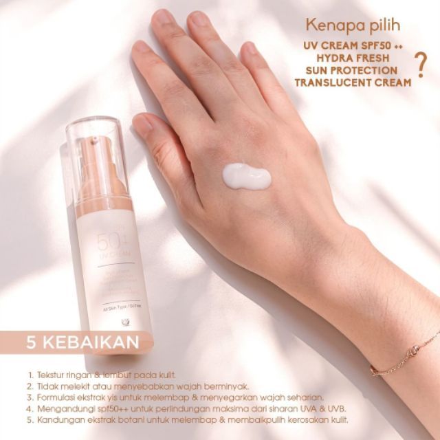 UV CREAM SPF50++ HYDRA FRESH SUN PROTECTION TRANSLUCENT CREAM SENDAYU ...