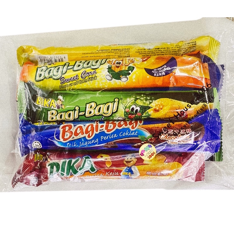 Bika 8pcs Keropok Bagi Bagi Pika Corn Stick Childhood Snack Makanan ...