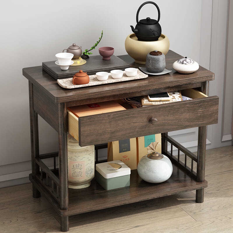 EL-Mobile Tea Cabinet Home Small Tea Table Tea Making Office Tea Side ...