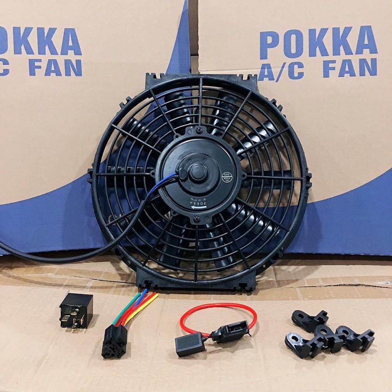 POKKA RADIATOR CONDENSOR EXTRA FAN CAR 10INCH 12V 80W | Shopee Malaysia