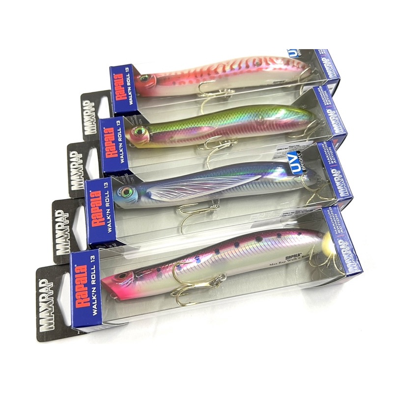 Clear Stock RAPALA Max Rap Walk’N Roll 13 MXRWR13 Maxrap Pencil Lure ...