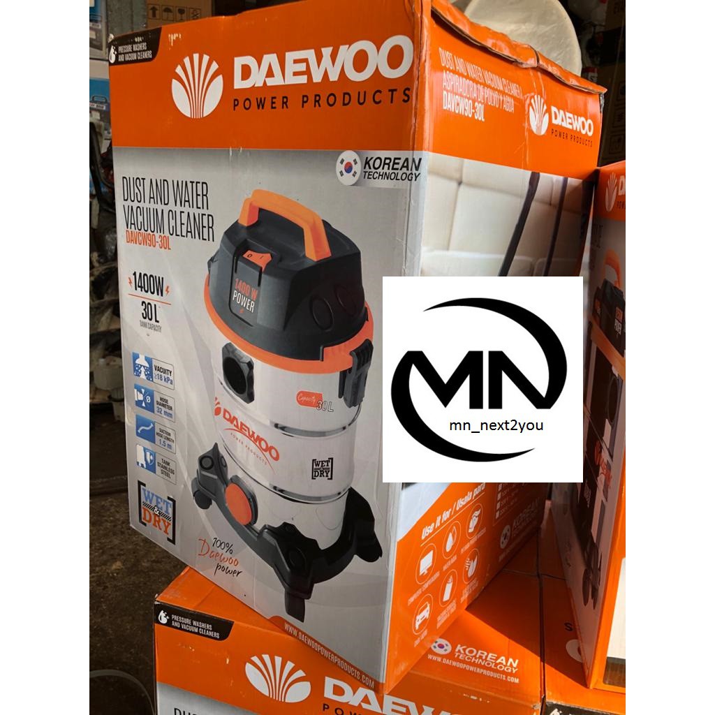 Daewoo Davcw90 30l Wet And Dry Vacuum Cleaners 30llitre With Blower