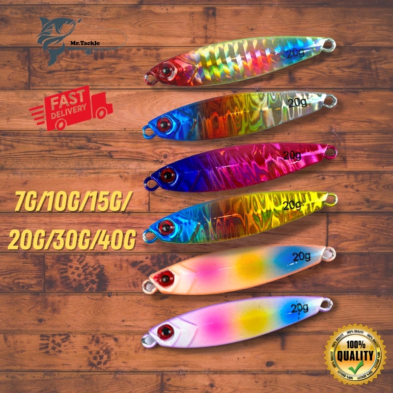 【TW007】Jig Subaru Killer Laser 3D Eyes | Umpan Jigging Metal Jig Slow Jig 7g/10g/15g/20g/30g ...