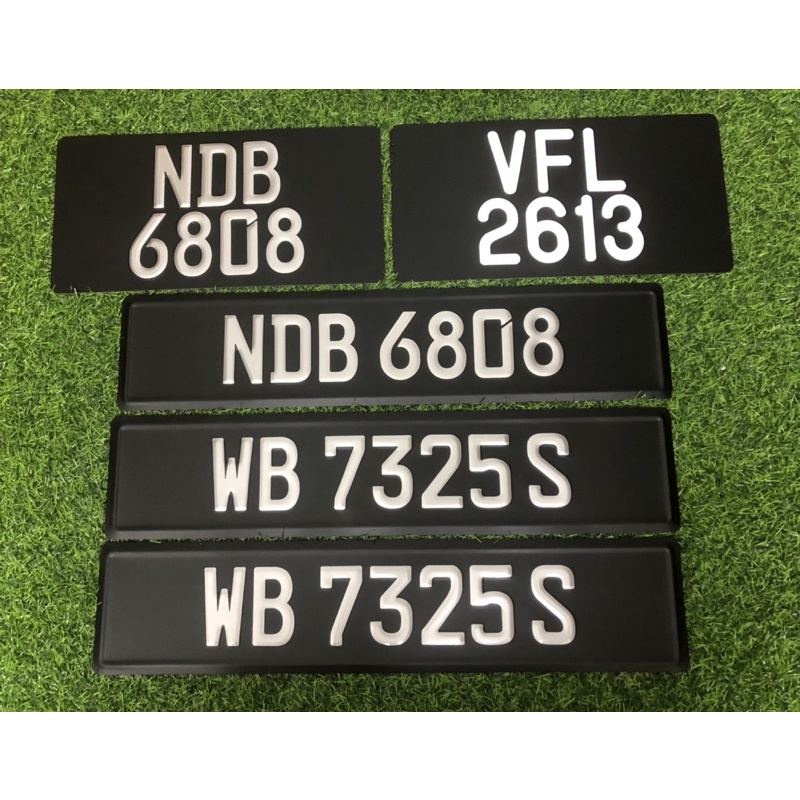 Plat Besi kereta m Euro Style Euro Emboss Car Number Plate | Shopee ...