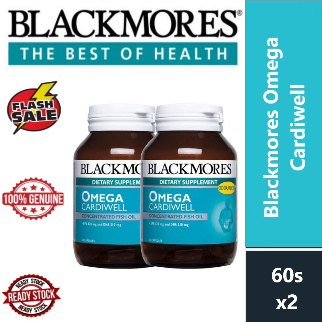 CLEARANCE!! (EXP:11/21) Blackmores Omega Cardiwell 2 x 60's | Shopee ...