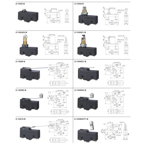 CPE Micro Limit Switch Panel Mount Plunger Actuator Momentary 15A 250V | Shopee Malaysia