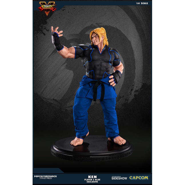 Pop Culture Shock PCS Ken Masters 1/4 scale Statue (Blue) | Shopee Malaysia