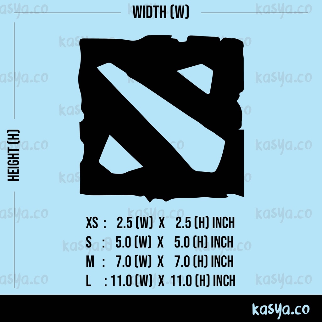 DOTA LOGO custom vinyl decal cutting sticker | Shopee Malaysia